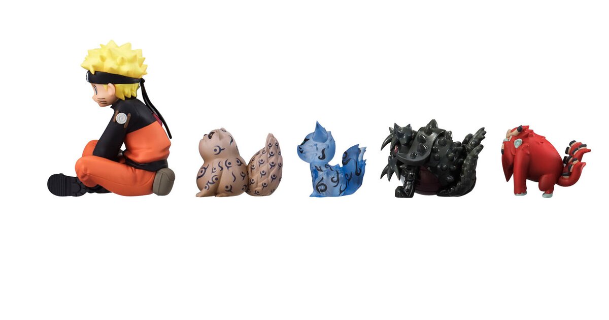 Naruto Uzumaki and the 9 Tailed Beasts Recreated as Cute Chibi Figures ...