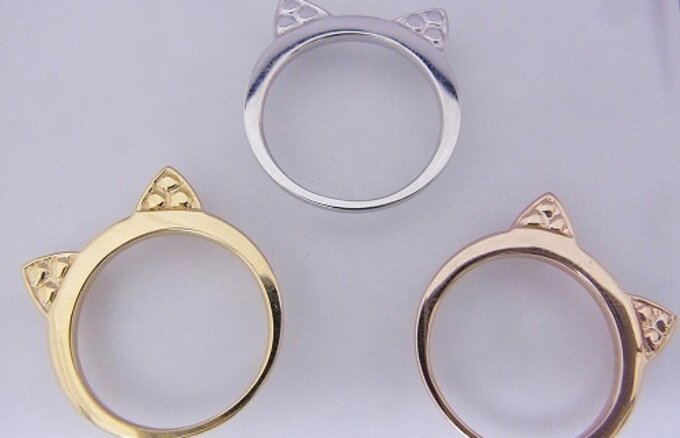 18K and Platinum?! Cute and Gorgeous Nekomimi Jewelry: Mimi Ring Premium